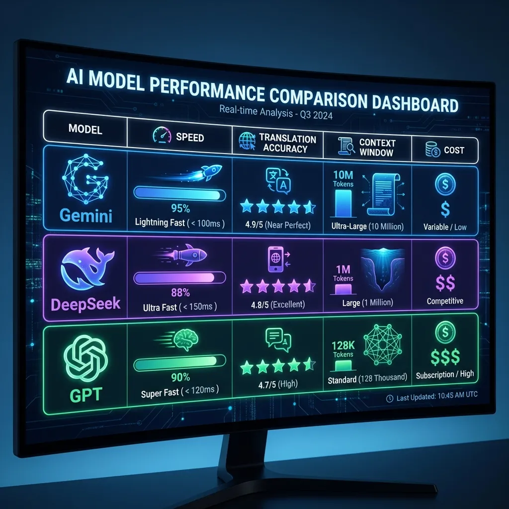 Gemini vs. DeepSeek vs. GPT: Which AI Translates Content Best in 2025?
